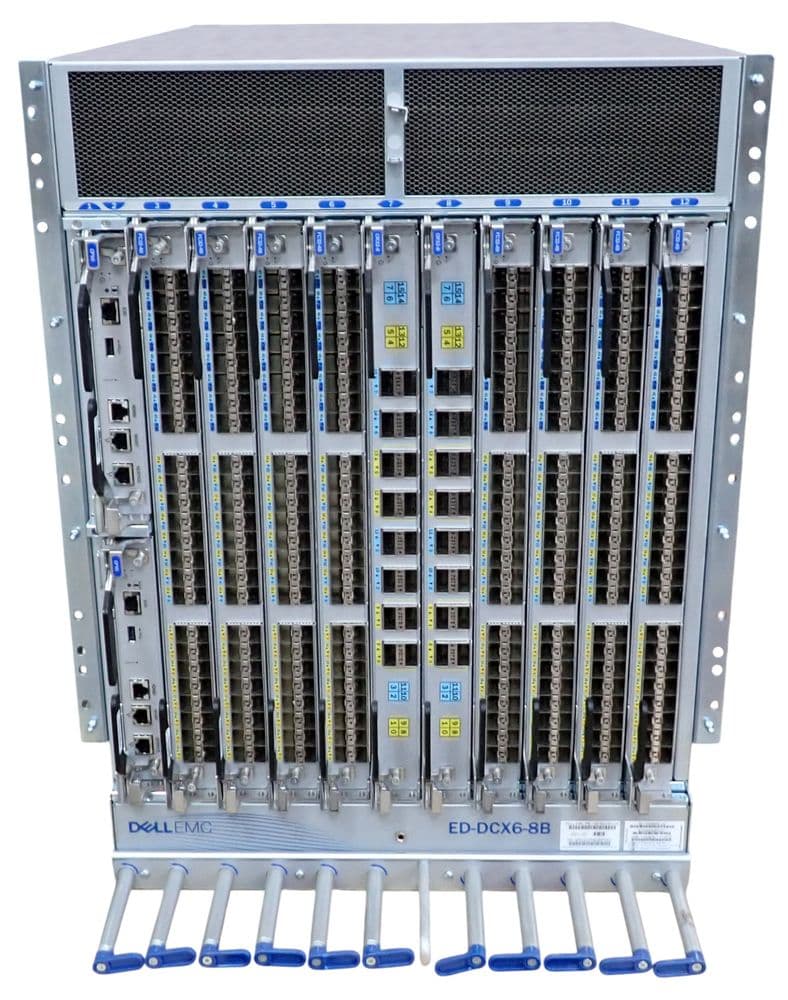 Dell EMC ED-DCX6-8B 8-Slot Gen6 Director 8x FC32-48 2x CPX6 2x CR32-8 ...