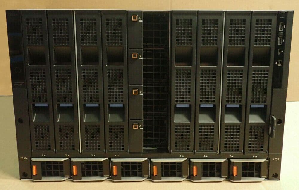 Dell EMC PowerEdge MX7000 8-Slot Modular Chassis W/ 6x PSU 2 x Management
