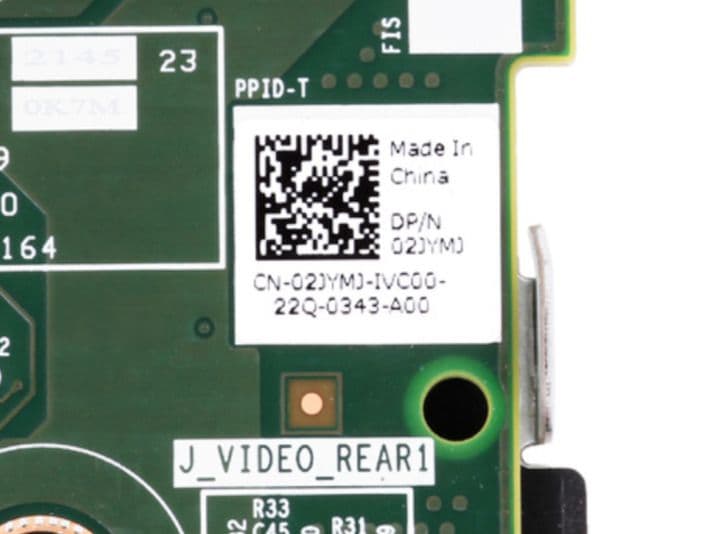 DELL EMC PowerEdge R750 IO Card IDrac RJ45 2 USB Ports 1 VGA Rear Board ...