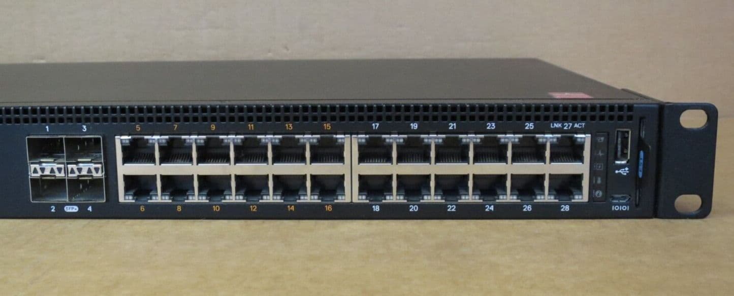 Dell EMC PowerSwitch N1124P-ON 28Port 4x SFP 12x RJ-45 Ethernet 12x PoE ...
