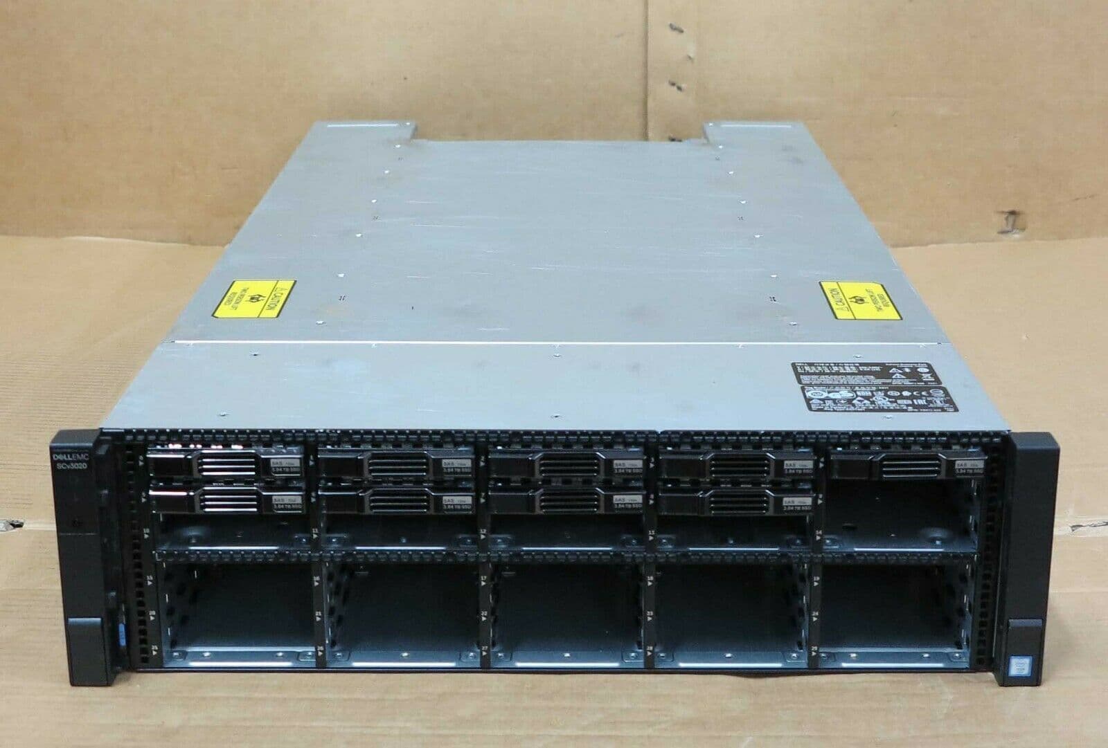 Dell EMC Storage SCv3020 2x Controller 12Gbps SAS 9x 3 84TB SAS 12GB 2 ...