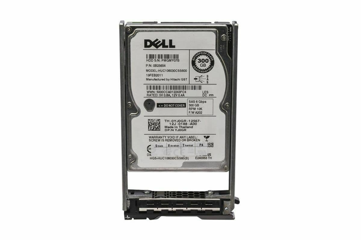 Dell Enterprise 300GB 2 5 SAS 12G 10K 64MB Server HDD Hard Drive YJ0GR