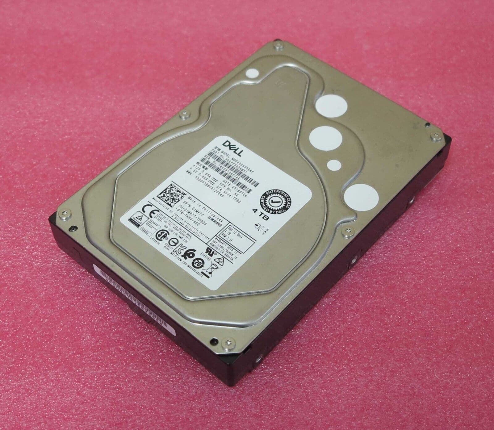 Dell Enterprise 4TB 3 5" NL SAS 12G 7 2K 128MB Server Hard Drive HDD 1MVTT