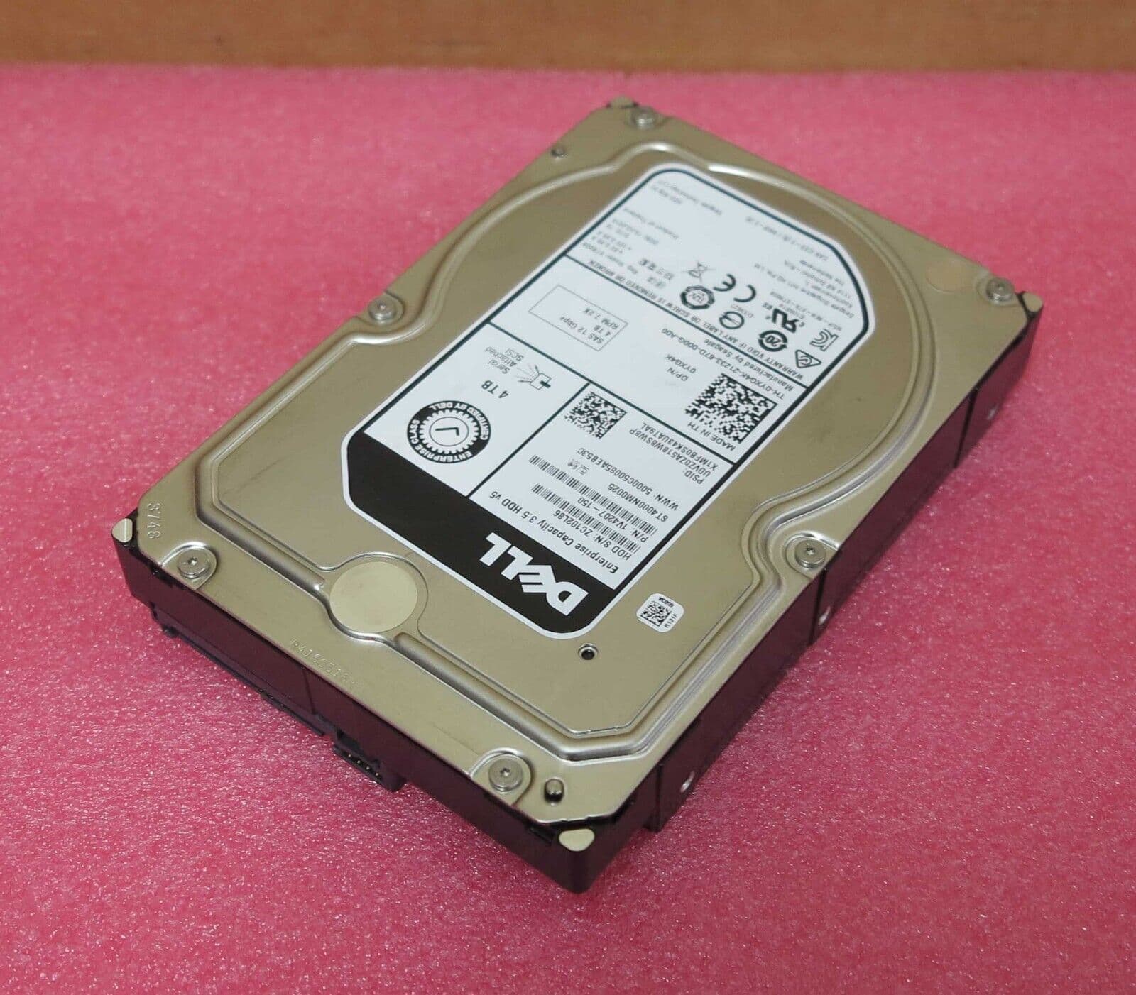 Dell Enterprise 4TB 3 5" SAS 7 2K 128MB Server Hard Drive HDD YXG4K