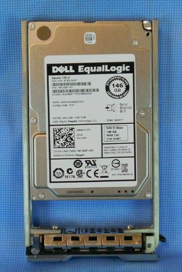 Dell EqualLogic 146GB 15K 6Gb/s 2 5" SAS SFF HDD Hard Drive NJYM3 ST9146852SS