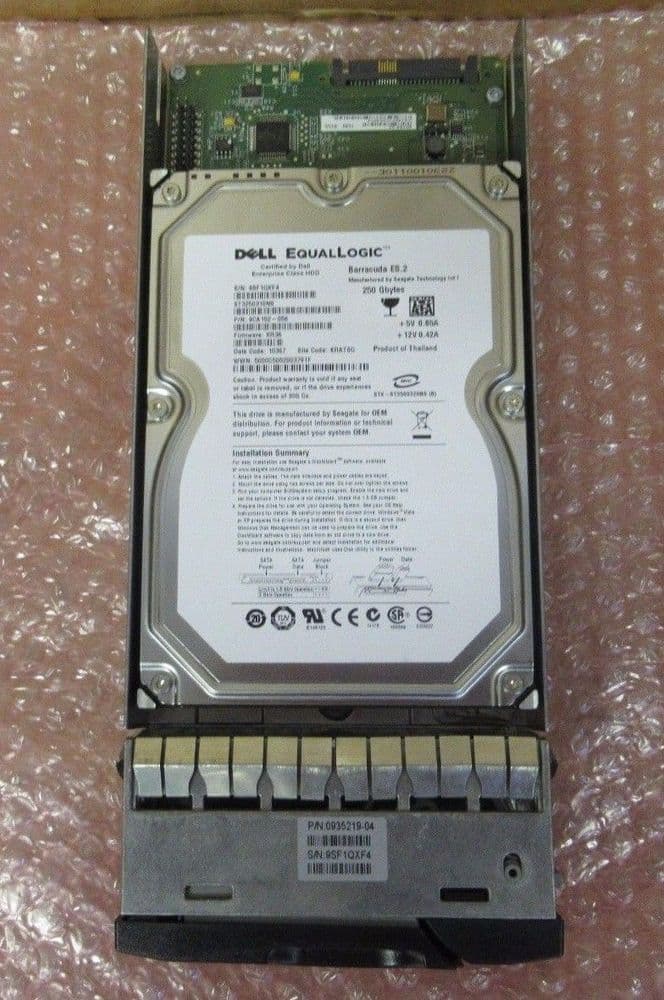 Dell EqualLogic 250GB SATA 7 2K ST3250310NS 9CA152-056 XR36 0935219-04 ...