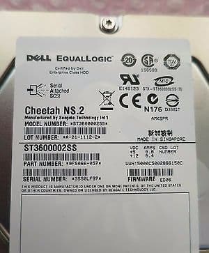Dell EqualLogic 600Gb 10K ST3600002SS 9FS066-057 FW ED06 Hot Plug drives