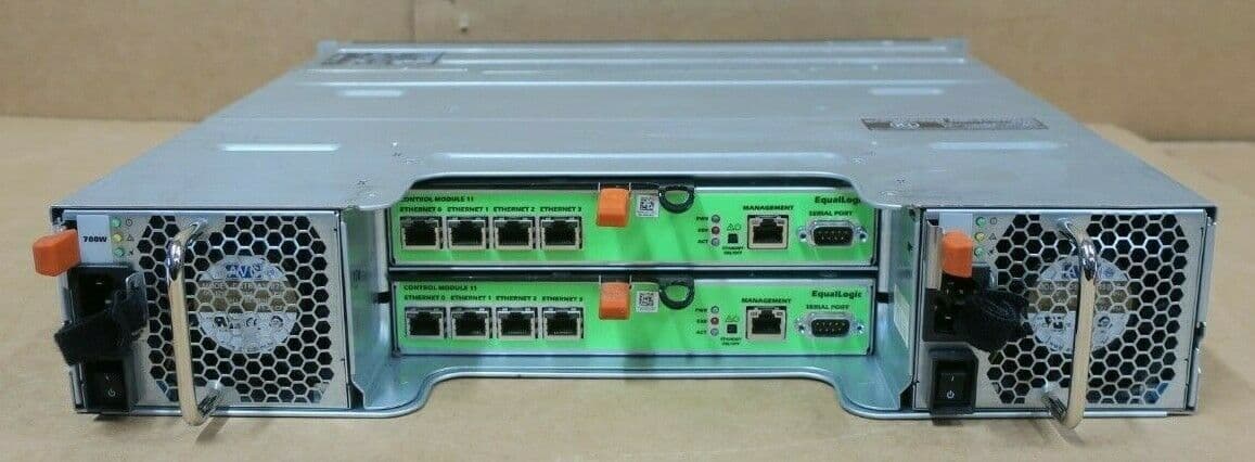 Dell EqualLogic PS6100X 2U iSCSI SAN Storage Array 24-Bay 2x Type 11 ...