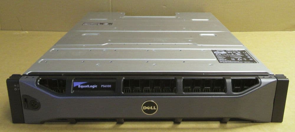 Dell EqualLogic PS6100X iSCSI SAN Storage Array 28 8TB HDD 2x ...