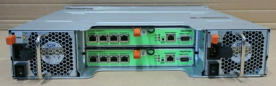 Dell EqualLogic PS6100XV 2U iSCSI SAN Storage Array 2x Type 12 ...