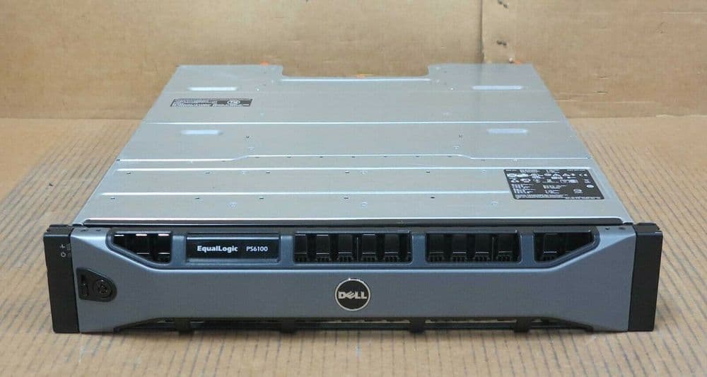 Dell EqualLogic PS6110X 10GbE iSCSI SAN Storage Array 2x Type 14 24x ...