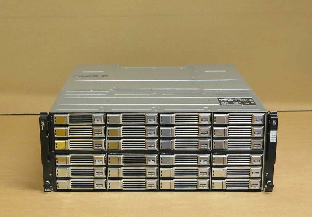 Dell Equallogic PS6110XV SAN Array 24x 600GB SAS 15K HDD 2x Type 14 ...