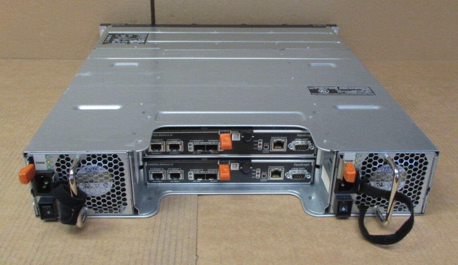 Dell EqualLogic PS6210 24x 1 2TB SAS 2x Control Module 15 iSCSI SAN 2x 700W PSU
