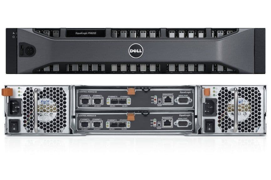 Dell EqualLogic PS6210XS 7 x 800GB SSD 17 x 1 2TB iSCSI SAN Array 10GBe ...