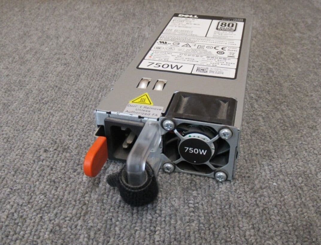 Dell F750E-S0 06W2PW 6W2PW PowerEdge R520 R620 750W 80 Plus Power Supply