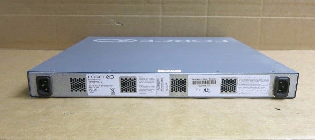 Dell Force10 S2410-01-10GE-24CP 24-Port 10GbE Ethernet Switch with 4XFP ...