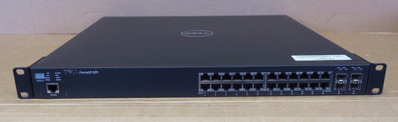 Dell Force10 S25-01-GE-24T 24x Gigabit 4x SFP Port Managed Switch 759 ...