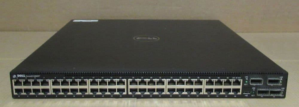 Dell Force10 S4820T 48x 1/10GbE RJ45 4x 40G QSFP Port L2/3 Switch - H9NXW