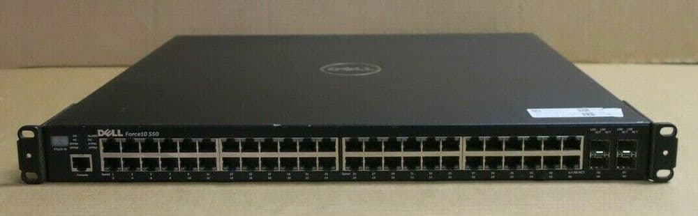 Dell Force10 S50 48-Port Gigabit Ethernet 4x SFP Port Switch S50-01-GE ...