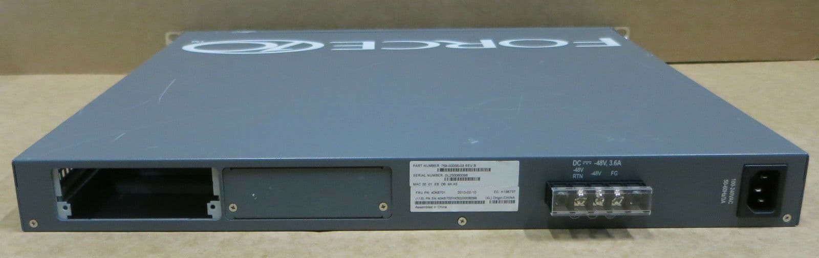 Dell Force10 S50 48 Port Gigabit Ethernet Switch S50-01-GE-48T-AC 759 ...