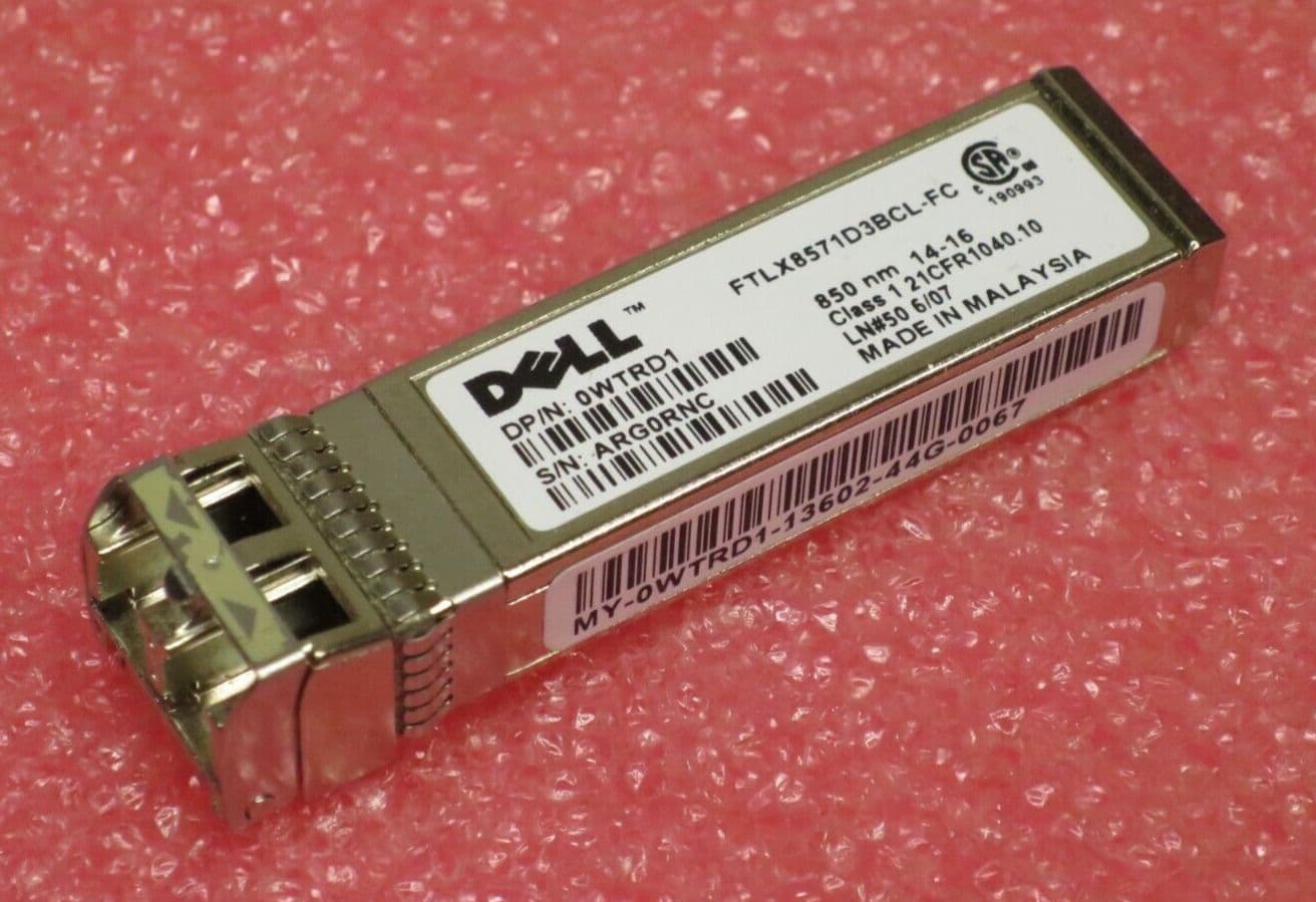 Dell FTLX8571D3BCL-FC 10GB/S 850nm 300m SFP Transceiver Module 0WTRD1 WTRD1