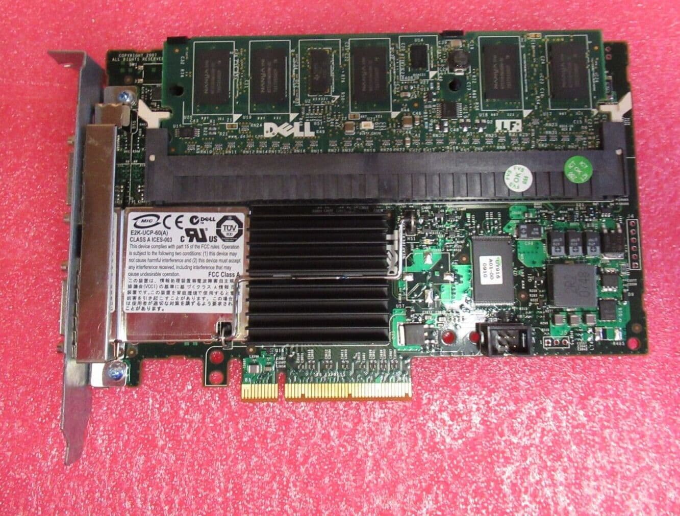 Dell FY374 0FY374 PERC 6/e 512MB SAS 3Gbps PCI Express 1 0 RAID ...