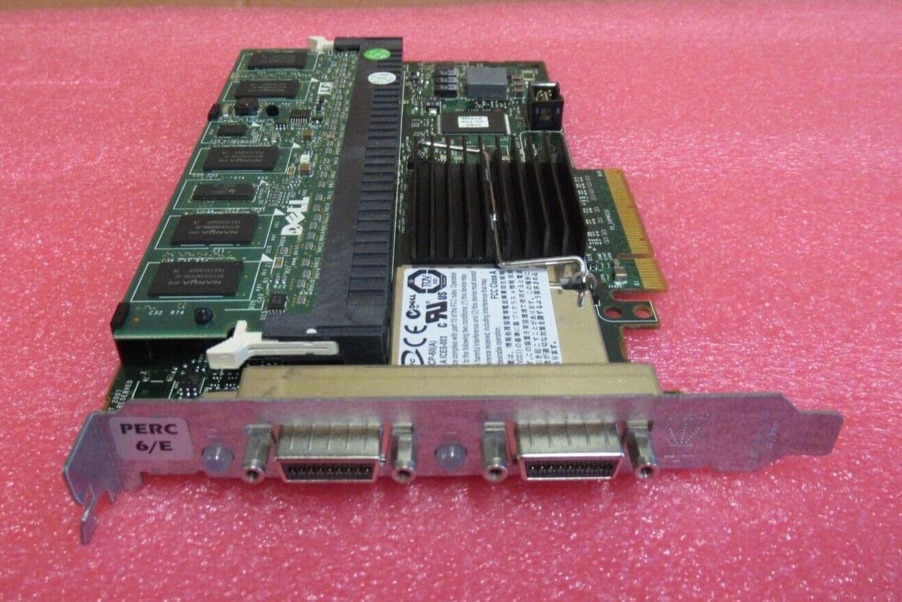 Dell FY374 0FY374 PERC 6/e 512MB SAS 3Gbps PCI Express 1 0 RAID ...