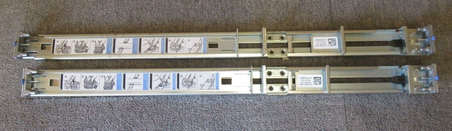 Dell G483G 0G483G PowerEdge R610 R710 NX3000 Left & Right Static Server ...