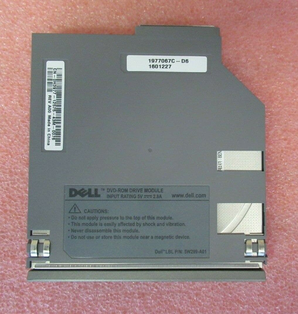 Dell H3977 8X DVD ROM Drive For Dell INSPIRON 300M/ INSPIRON 500M