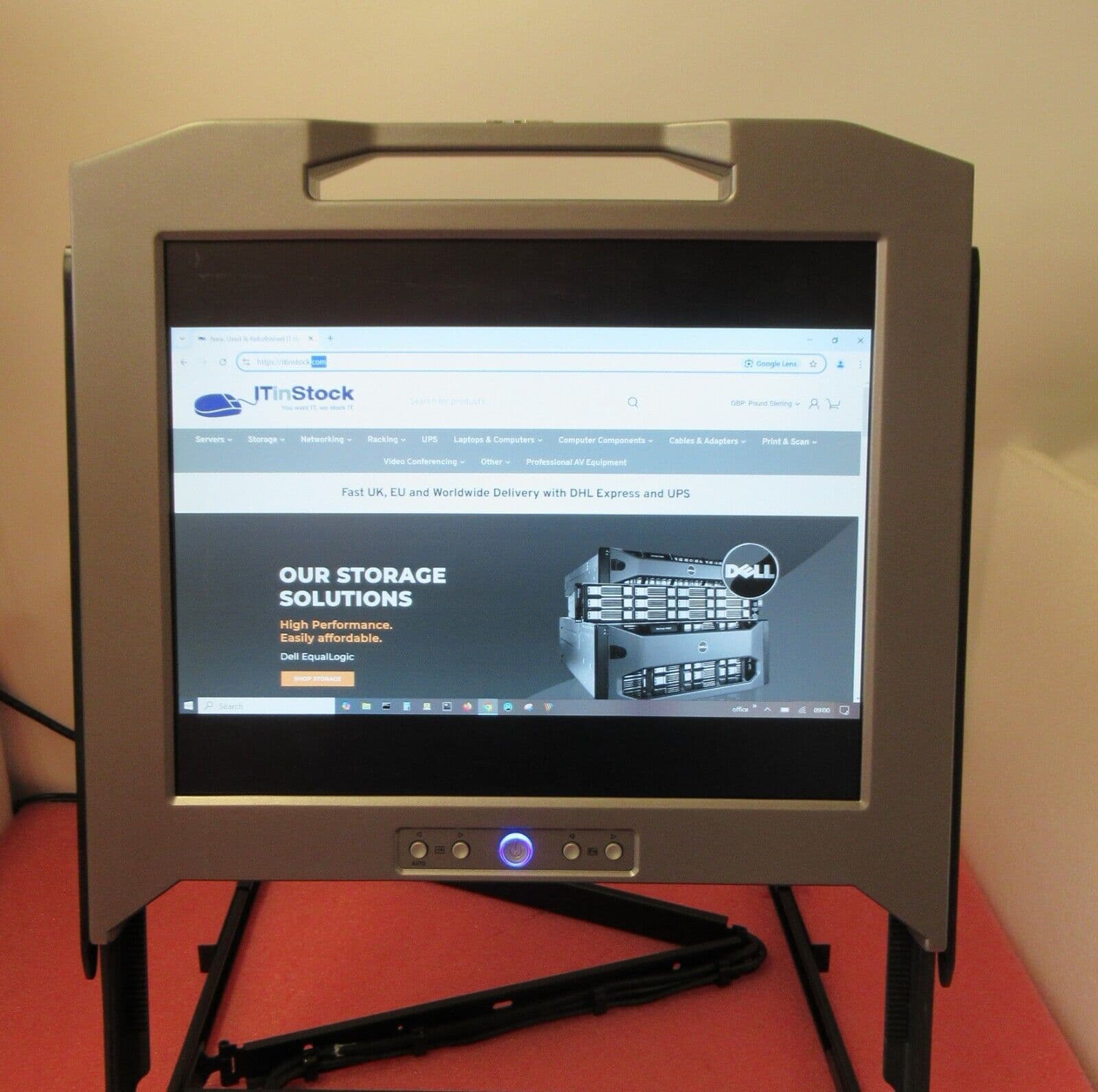 Dell HP535 RN339 0RN339 17FP PowerEdge 1U 17" Display Rack Console TFT ...