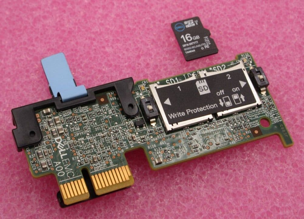 Dell IDSDM Dual Flash SD Card Reader for PowerEdge R640 R740 RT6JG 16GB ...