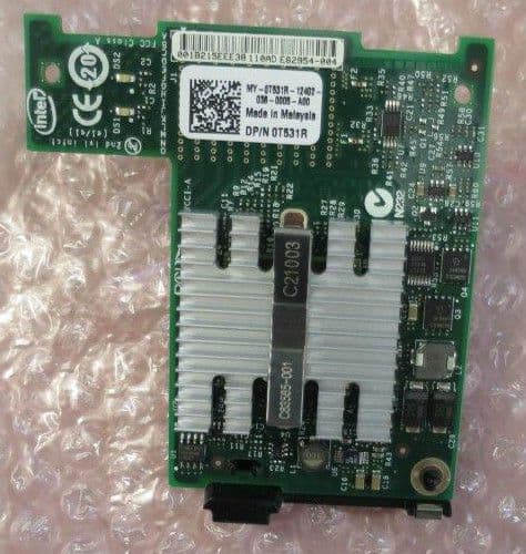 DELL INTEL 82599ES 10GB Dual Port Mezzanine T531R 0T531R E62954-004 M ...
