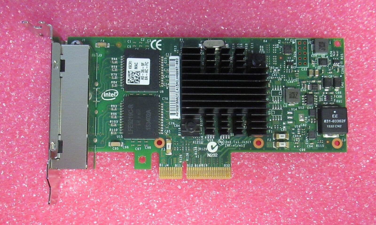 Dell Intel I350-T4 10Gb RJ-45 Quad Port Network Interface Card Adapter ...