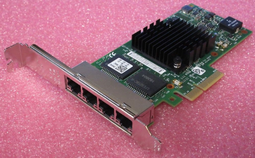 Dell Intel I350-T4 Quad Port Gigabit Ethernet Server Network Card PCI-E ...