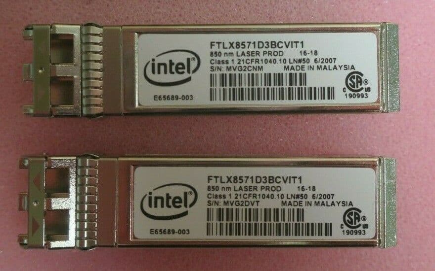 Dell Intel X520-DA2 SFP Dual Port PCI-E 10Gb Network Adapter XYT17 2x ...