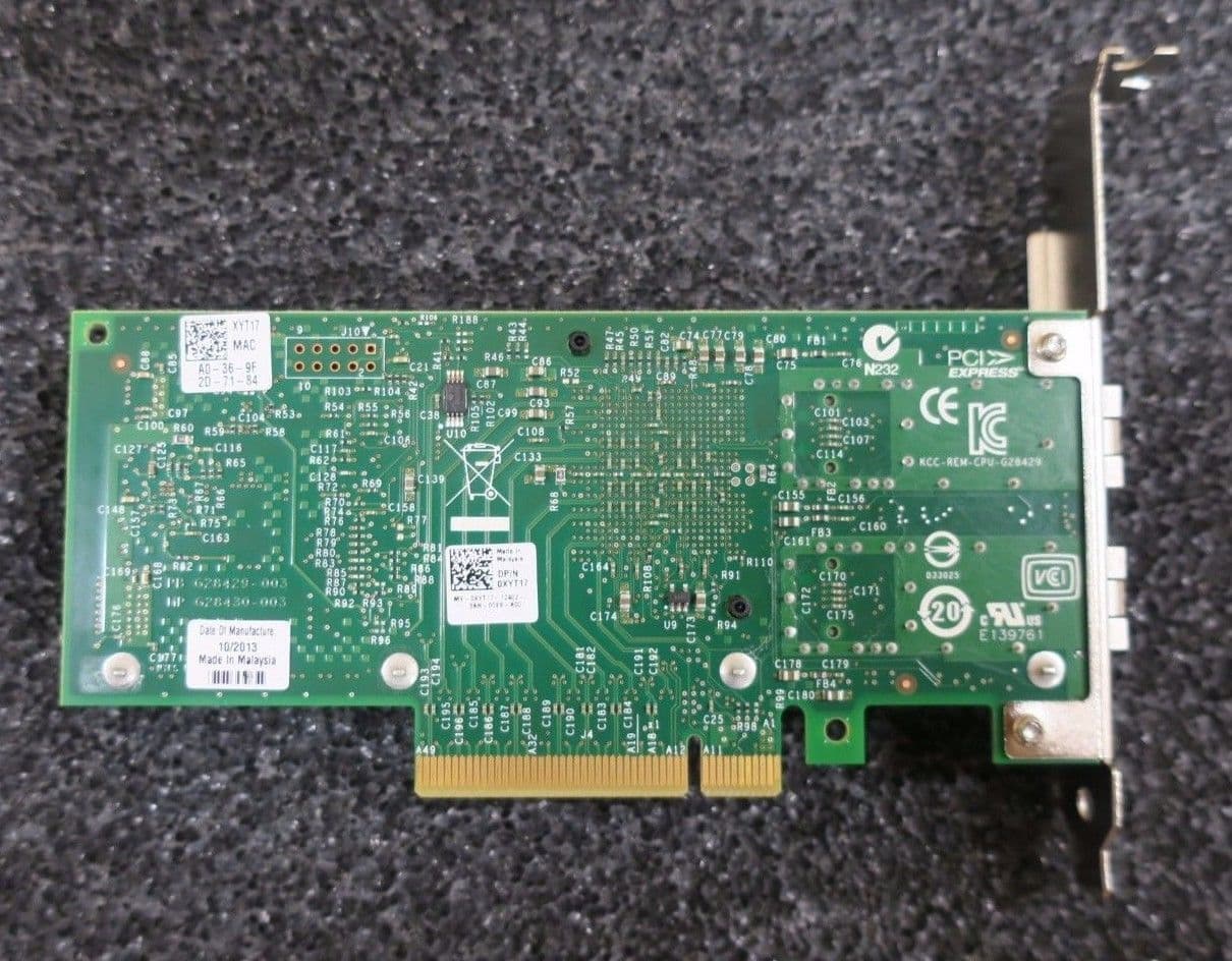 Dell Intel X520-DA2 SFP Dual Port PCIe 10Gb 10Gbe NIC SFP XYT17