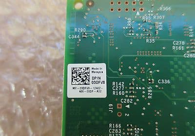 Dell Intel X540-T2 10Gb 10GbE Base-T Dual Port PCIE NIC 3DFV8 10GBps