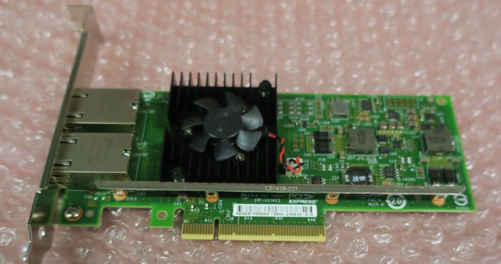 Dell Intel X540-T2 Dual 10GB 10G RJ45 Ethernet PCI-E K7H46 with FH Bracket