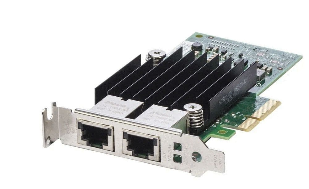 Dell Intel X550-T2 Dual Port 10GbE Base-T RJ45 PCIe Half Height Network Adapter