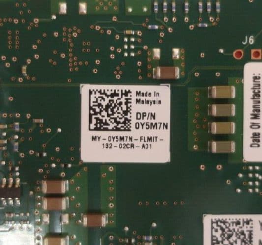 Dell Intel X710-DA2 Dual Port 10GbE SFP Converged Network Adapter CNA Y5M7N