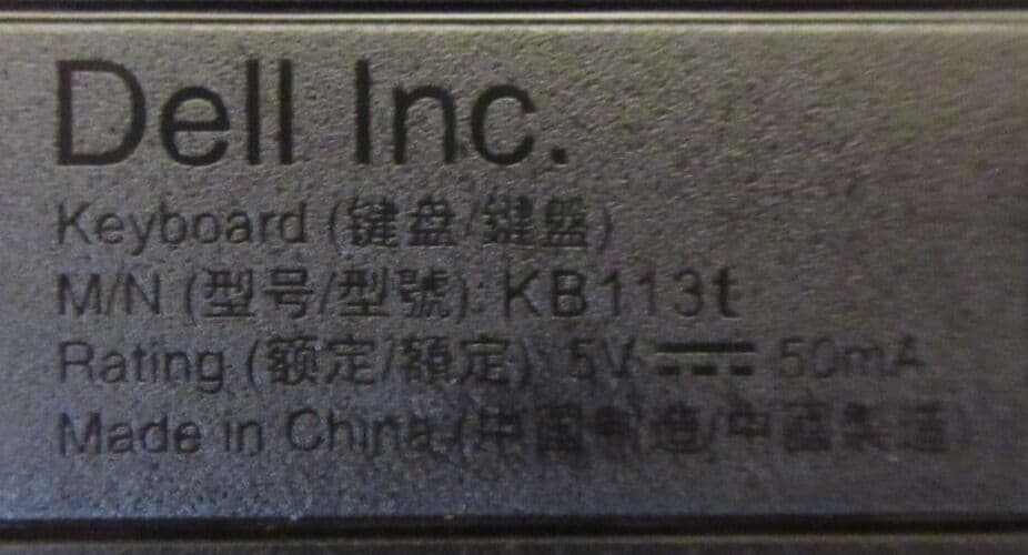 Dell KB113t 97D94 097D94 Black 105-Keys Quiet Slim USB Wired UK QWERTY ...