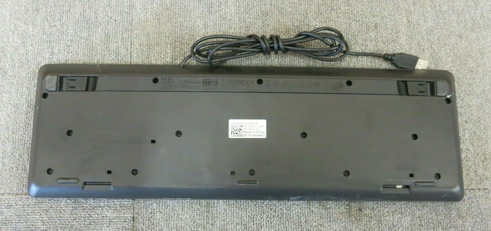 Dell KB212-B HWRD1 USB Wired Slim Black 104-key UK QWERTY Standard Keyboard