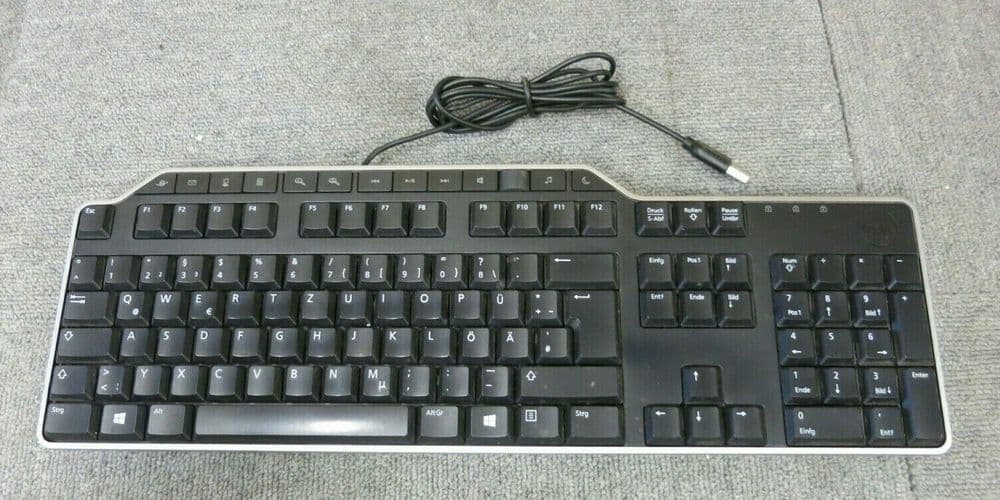 Dell KB522 07581P Black Germany USB Wired Business Multimedia Keyboard
