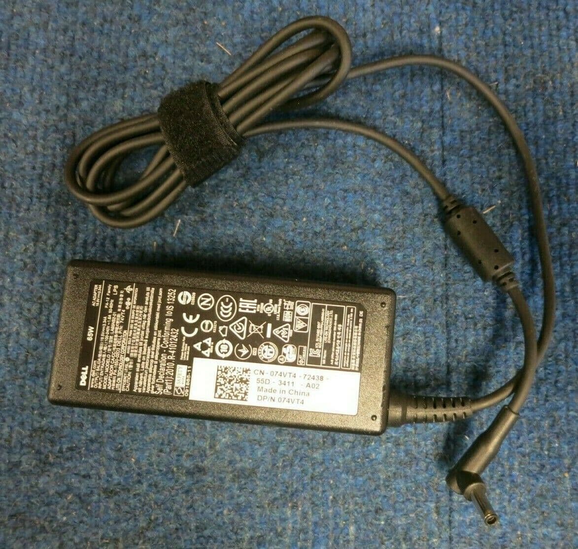 Dell LA65NS2-01 74VT4 XPS Laptop AC Power Adapter Charger 65W 19 5V 3 34A
