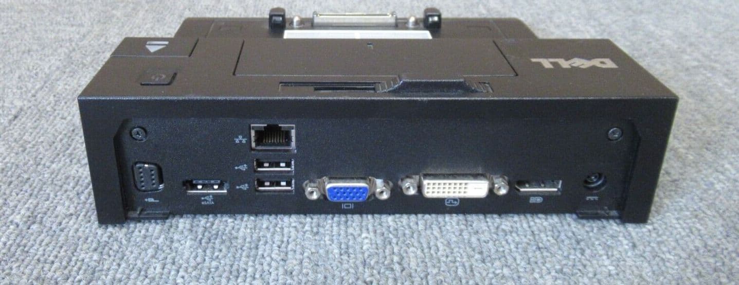 Dell Latitude 8RNJ7 K07A E-Series E-port Replicator Laptop Docking Station