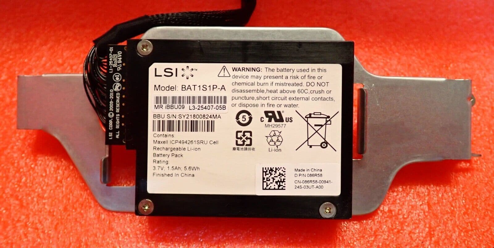 Dell MegaRAID MR SAS 9265-8i 6Gb/s RAID 1GB Controller Card BBU And ...