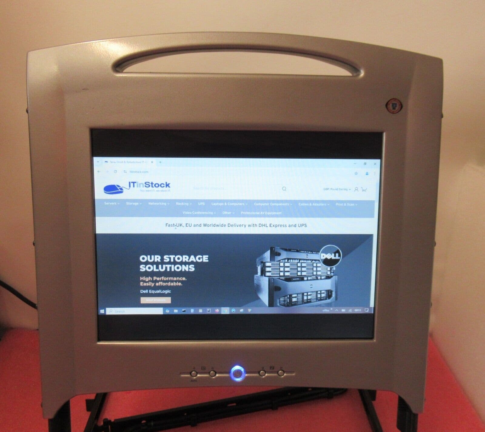 Dell MF792 G6325 0G6325 15FP PowerEdge 1U 15" Display Rack Console With ...