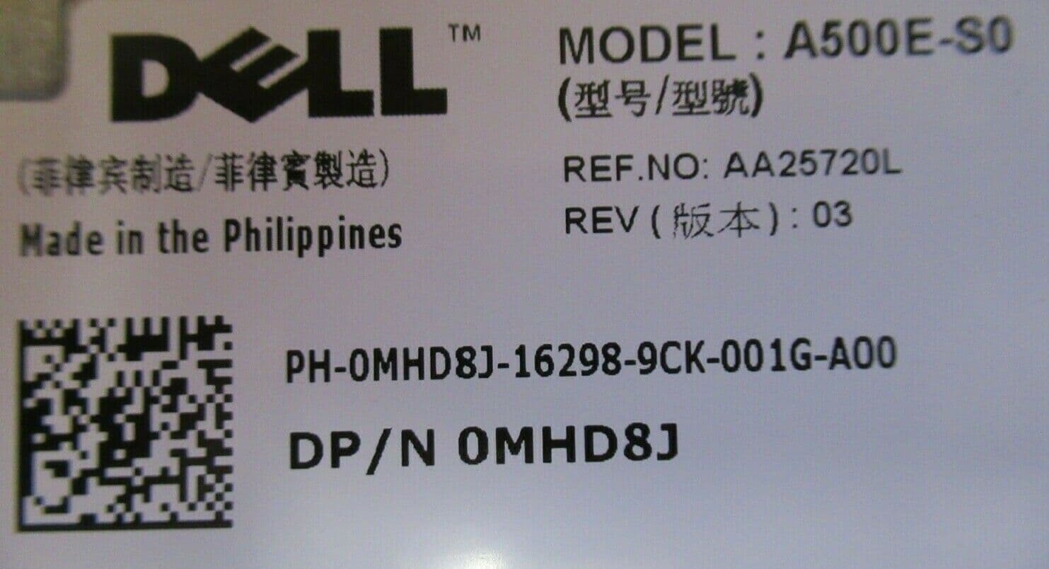 Dell MHD8J A500E-S0 Hot-Swap 500W Server Power Supply for R410 R415 NX300