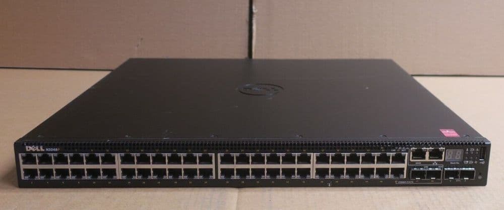 Dell Networking N3048P 46x 1GE RJ45 PoE 2x RJ45/SFP 2x SFP L3 Managed ...