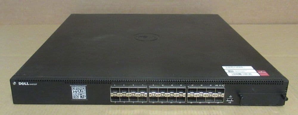 Dell Networking N4032F 24x 1/10GbE SFP Port L3 1U Switch JH9TW 2x 460W PSU